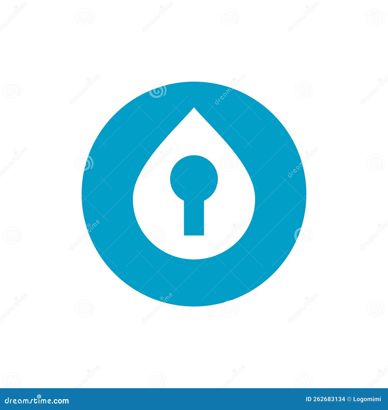 Lock Water Drop Logo Icon Design Template Elements - Vector Stock ...