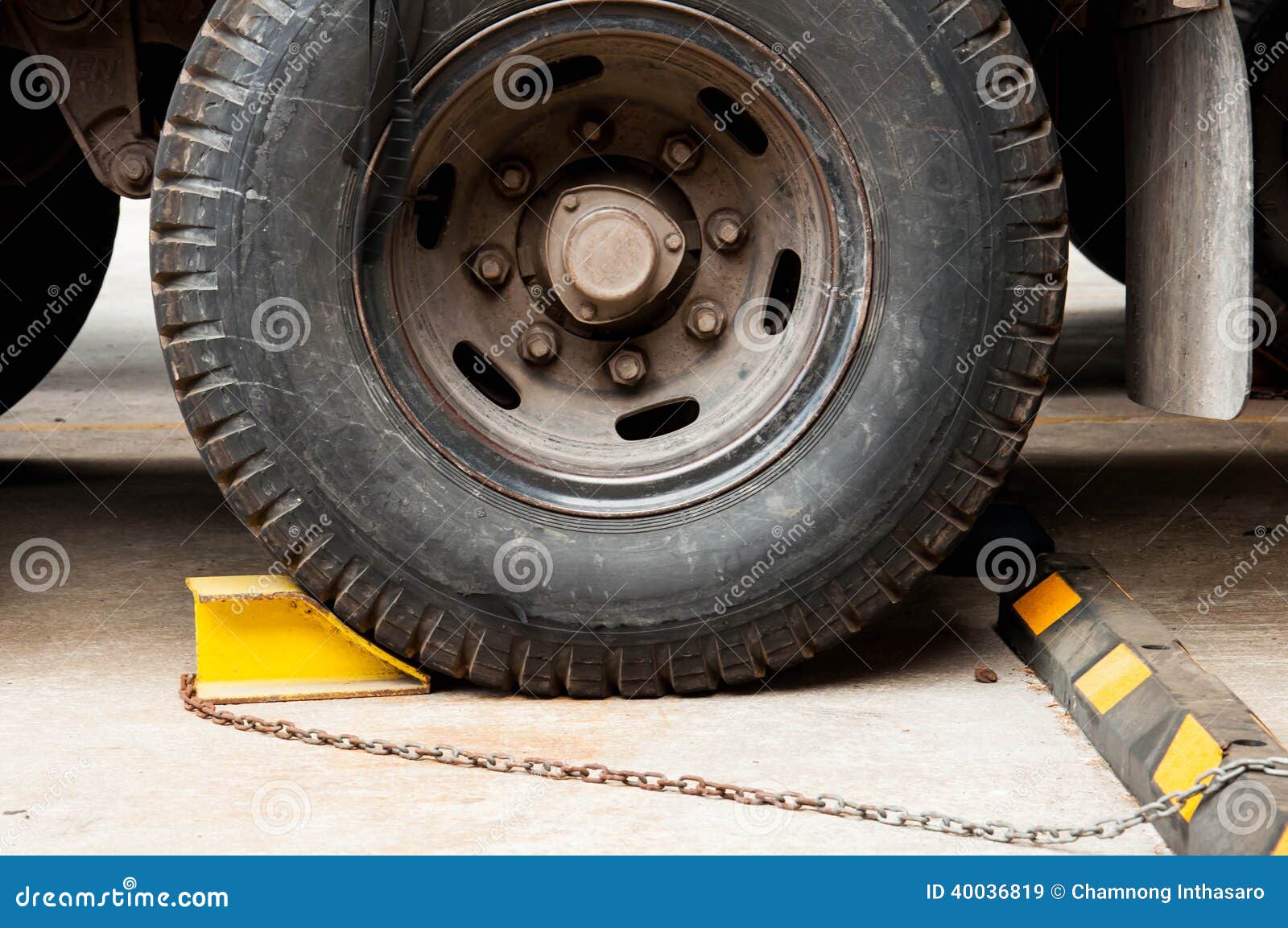 Lock Wheel To Prevent Movement Stock Image - Image of background ...