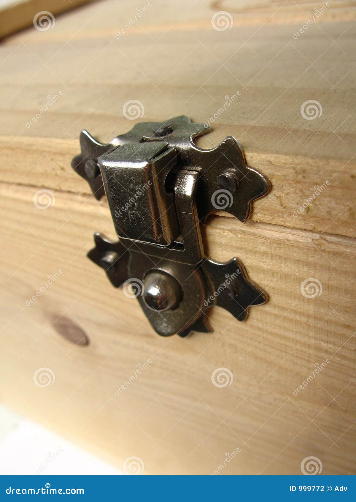 Lock Of The Wooden Box Picture. Image: 999772