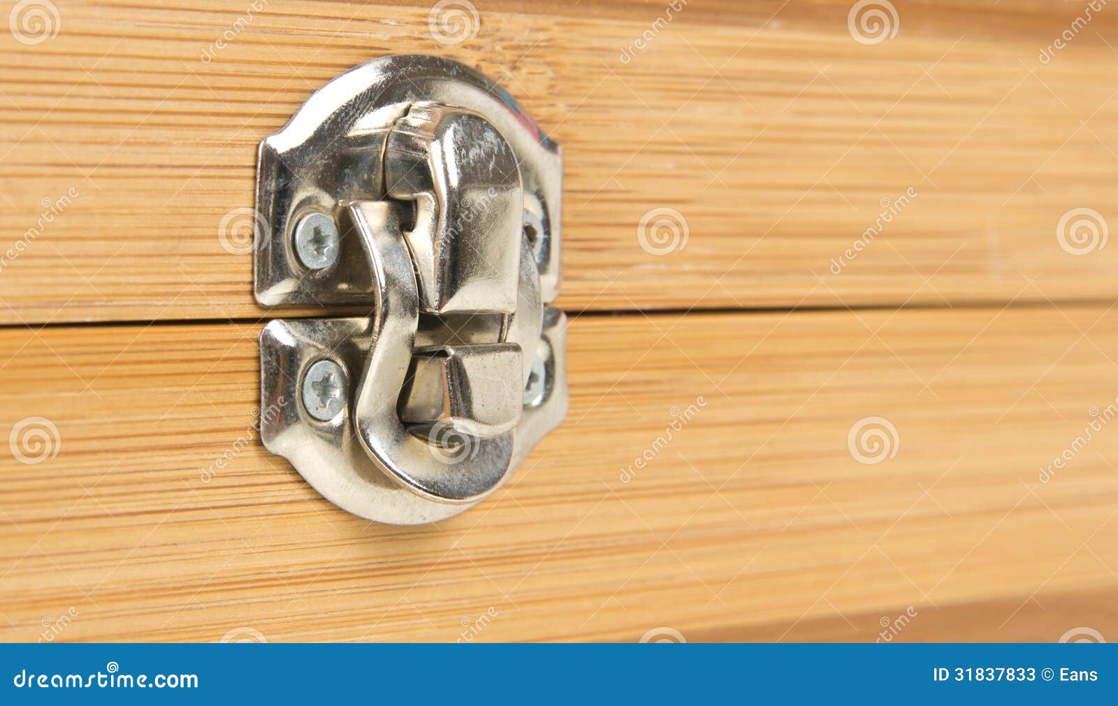 Lock on wooden box stock image. Image of metal, security - 31837833