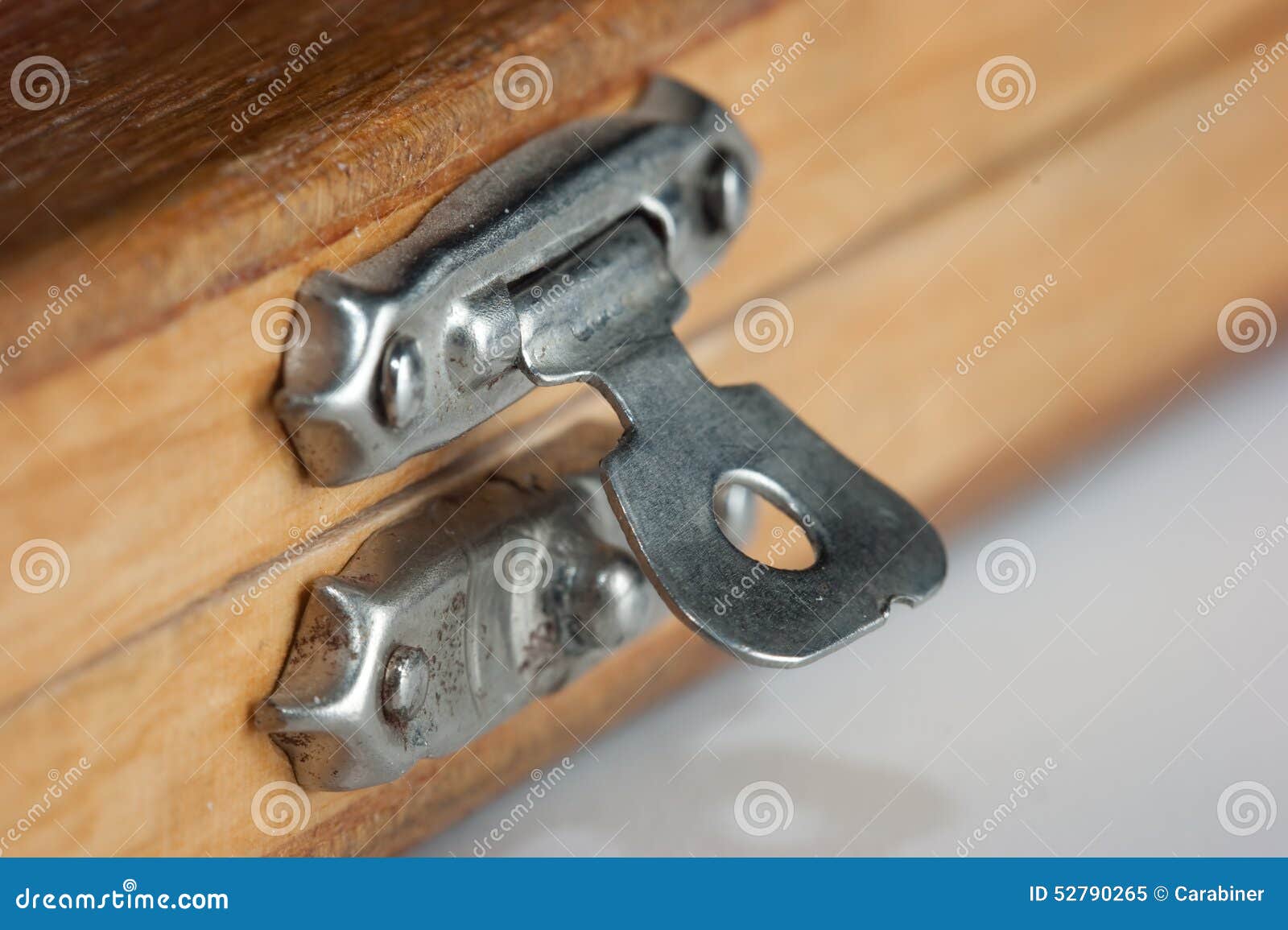 Lock on a wooden box stock image. Image of macro, retro - 52790265