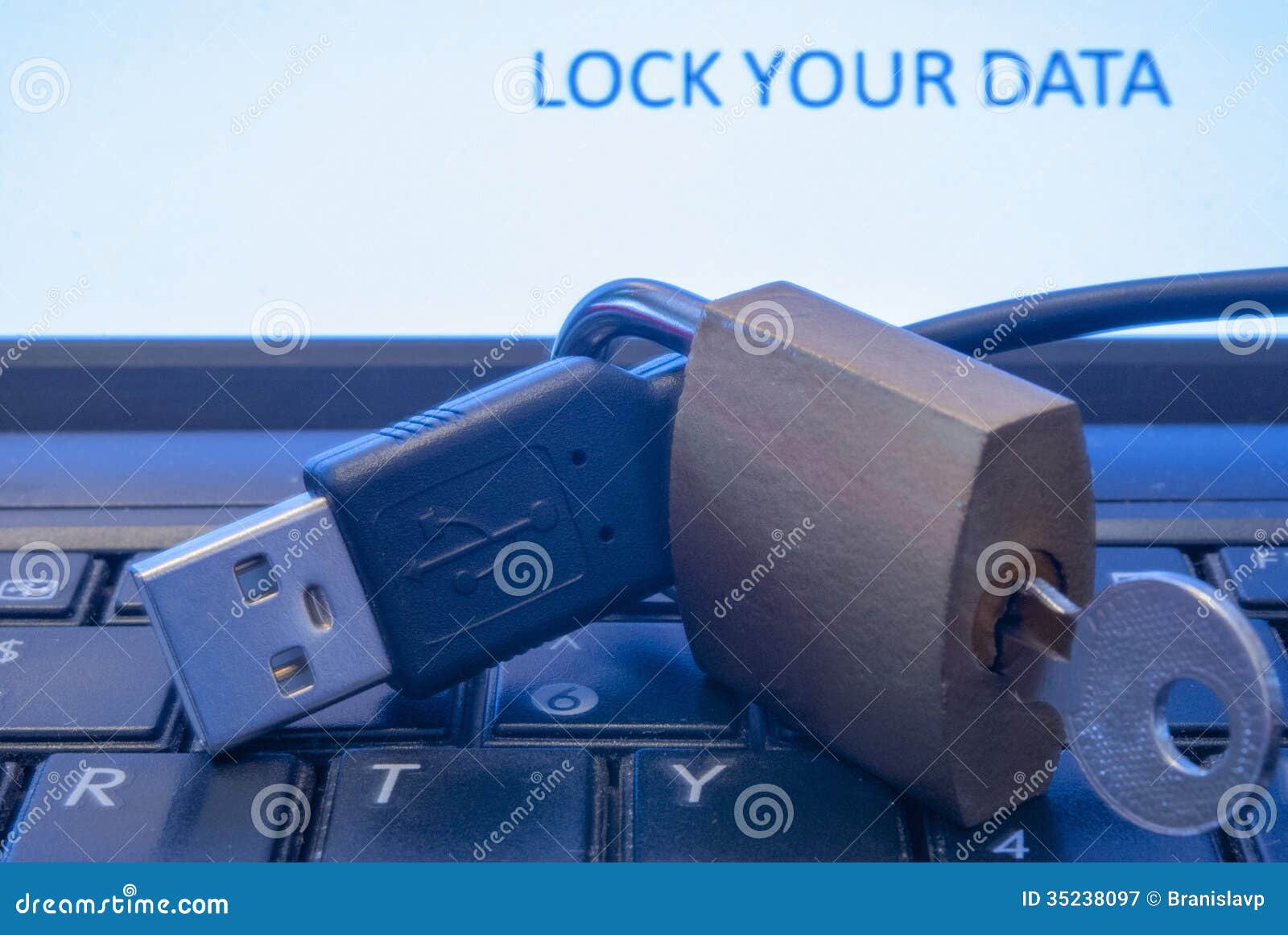 Lock your data stock image. Image of concepts, metal - 35238097