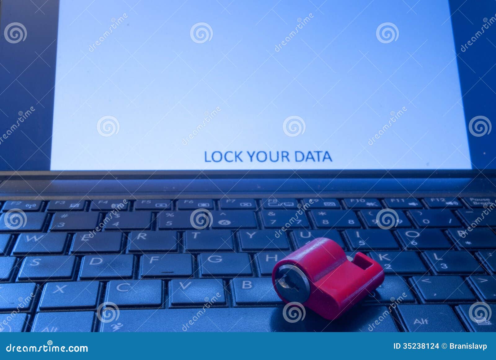 Lock your data stock photo. Image of plug, computer, connection - 35238124