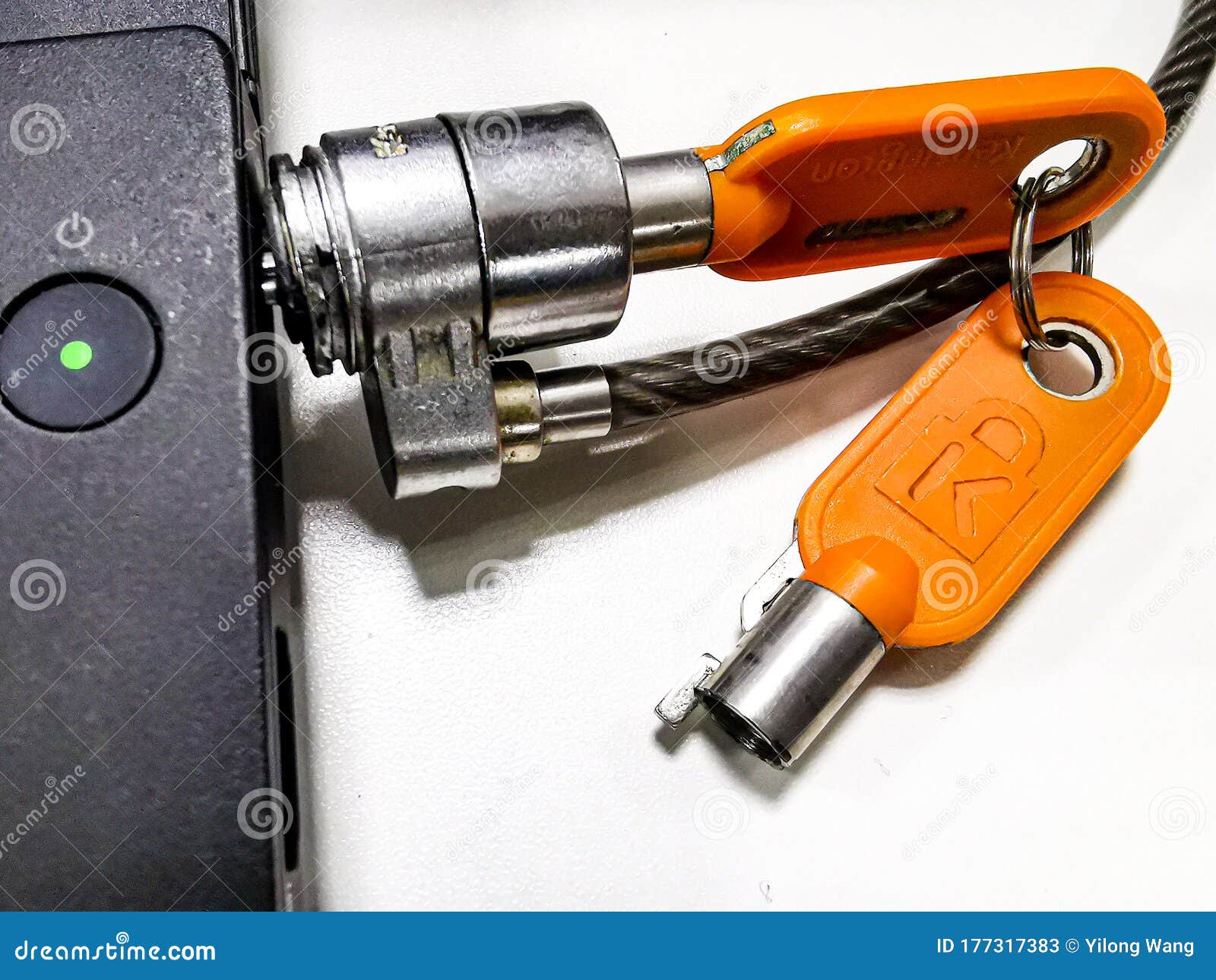 Always Lock Your Laptop To Ensure Security in Your Workplace. Stock ...