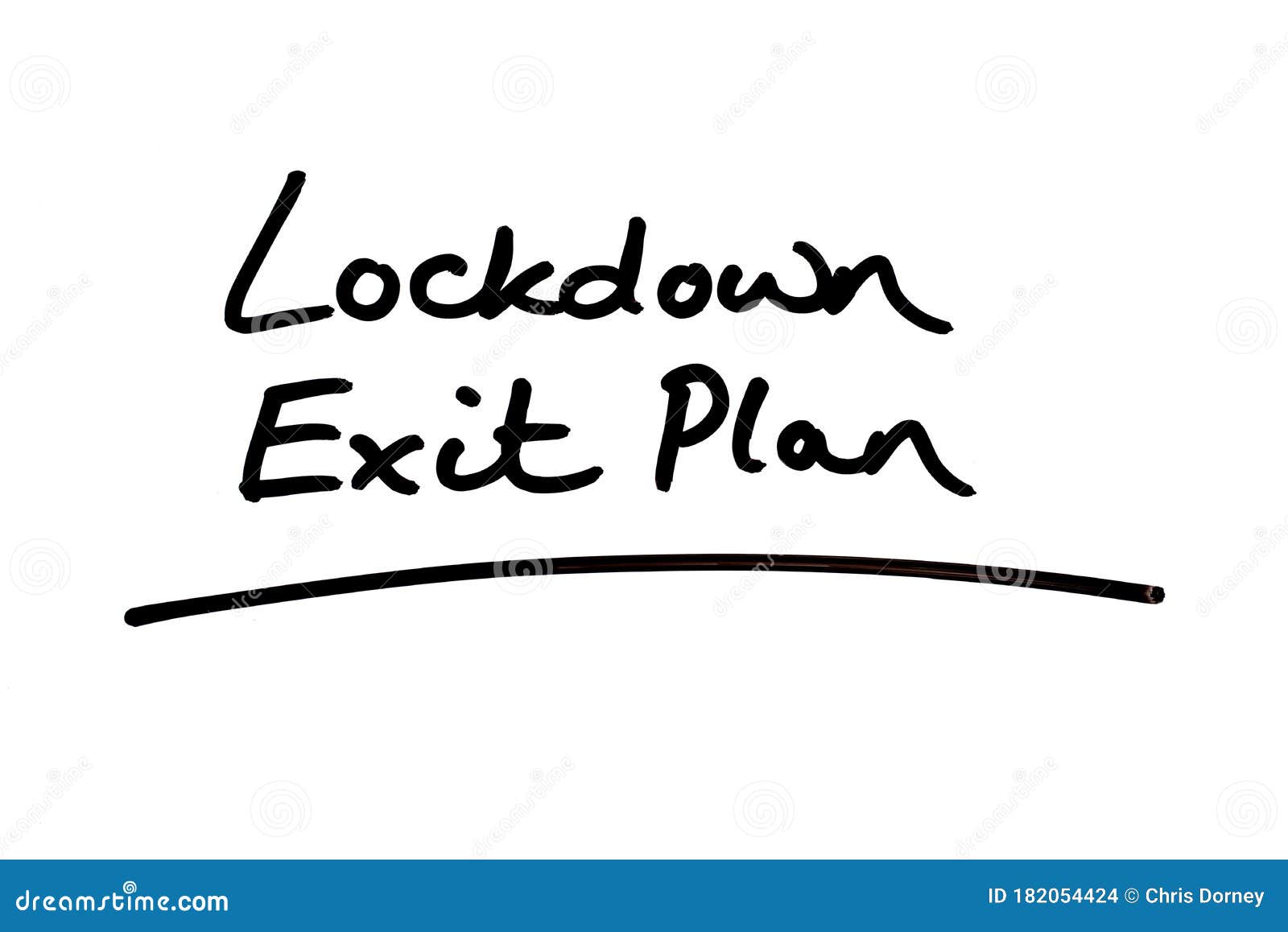 Lockdown Exit Plan stock illustration. Illustration of normal - 182054424