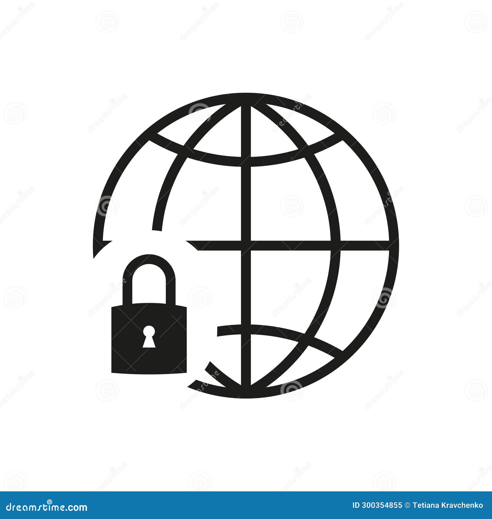 Lockdown Icon. Earth and Lock Icon. Vector Illustration. EPS 10 Stock ...