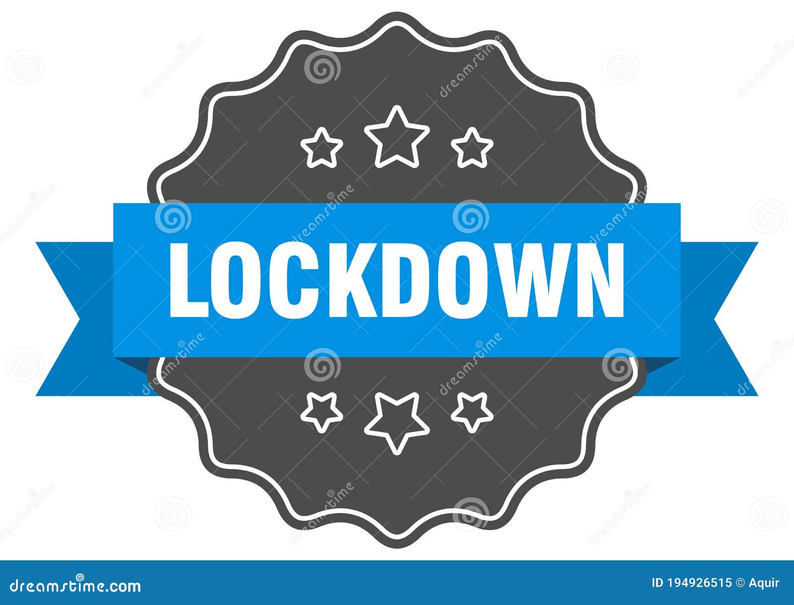Lockdown Label. Lockdown Isolated Seal. Sticker. Sign Stock Vector ...