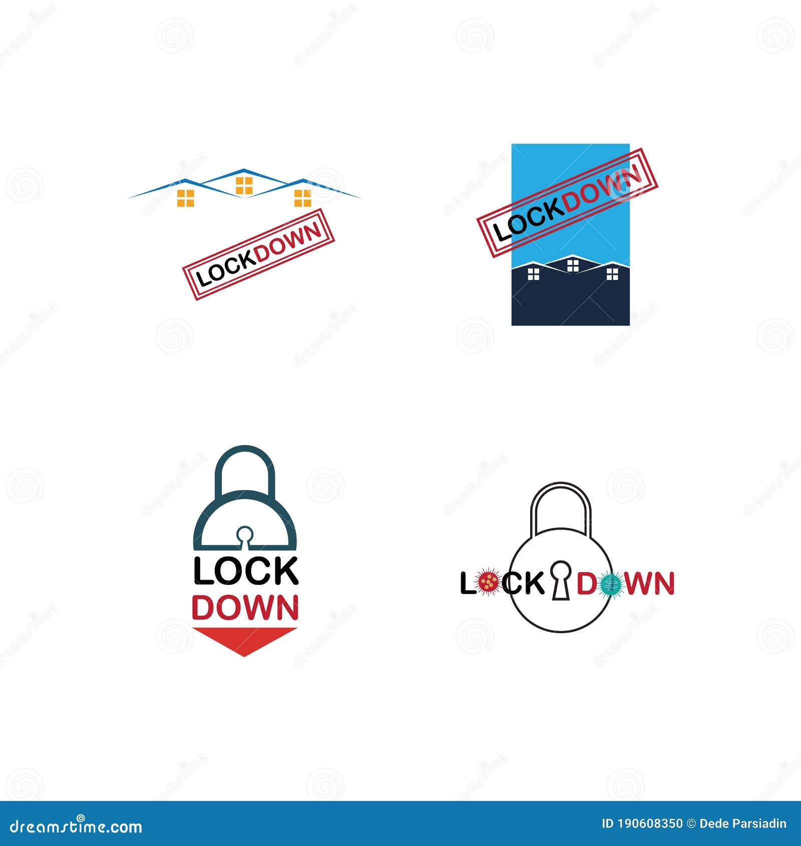 Lockdown stock vector. Illustration of prevention, vector - 190608350