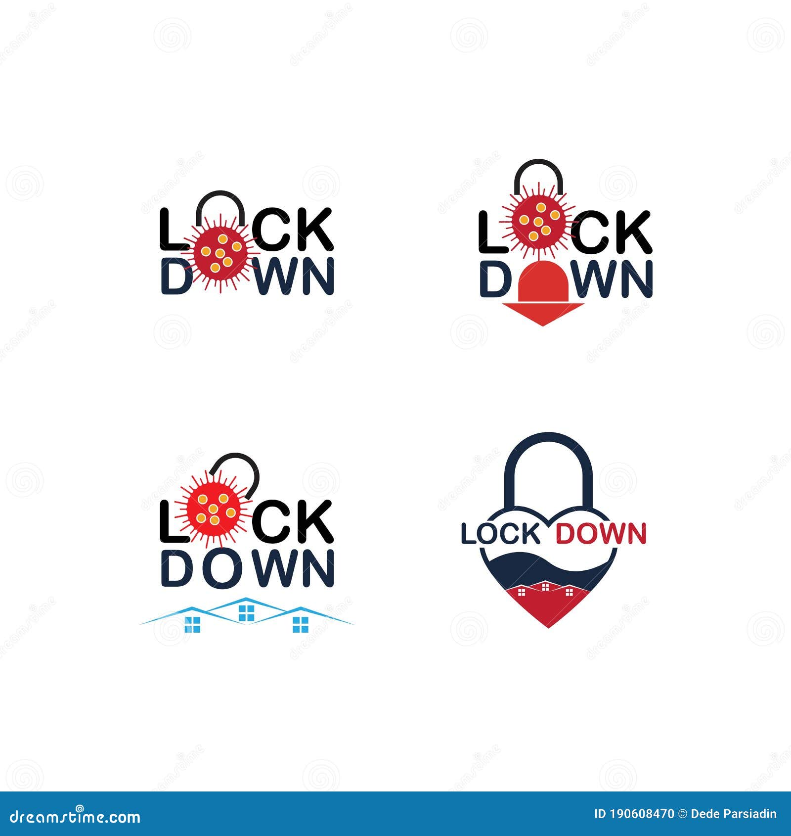 Lockdown stock vector. Illustration of prevention, biohazard - 190608470