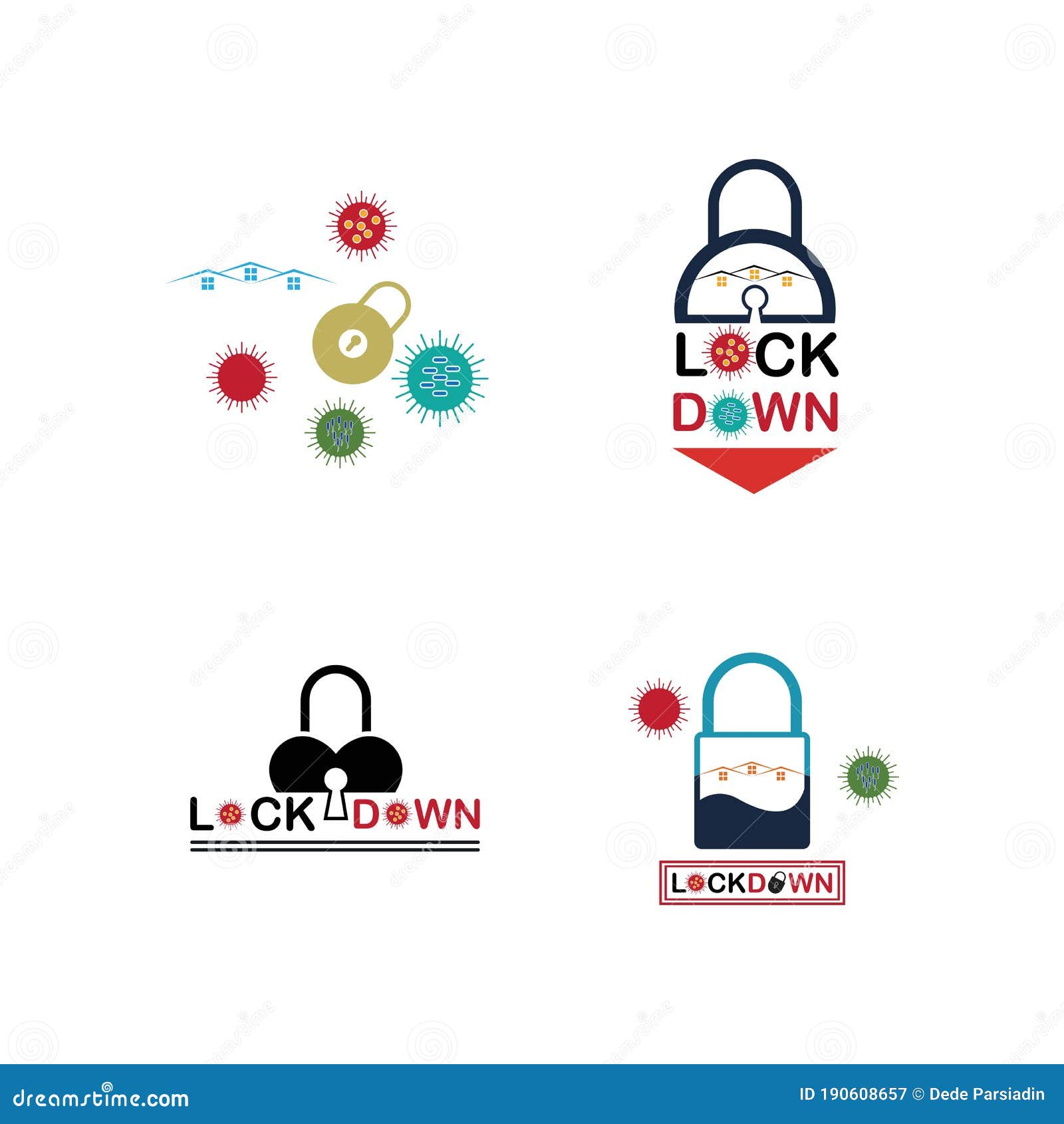 Lockdown stock vector. Illustration of vector, sign - 190608657