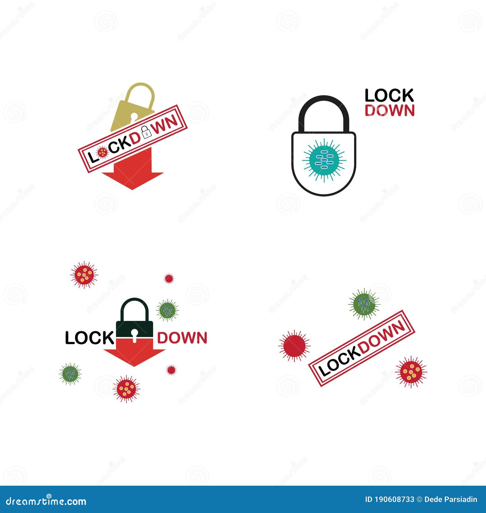 Lockdown stock vector. Illustration of pandemic, hazard - 190608733