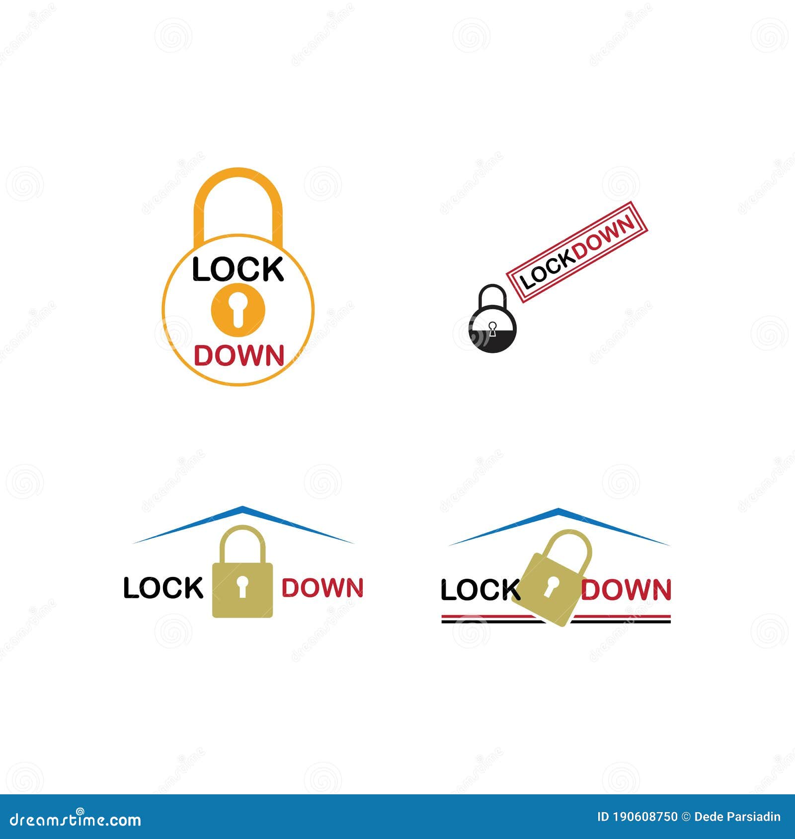 Lockdown stock vector. Illustration of barrier, prevention - 190608750
