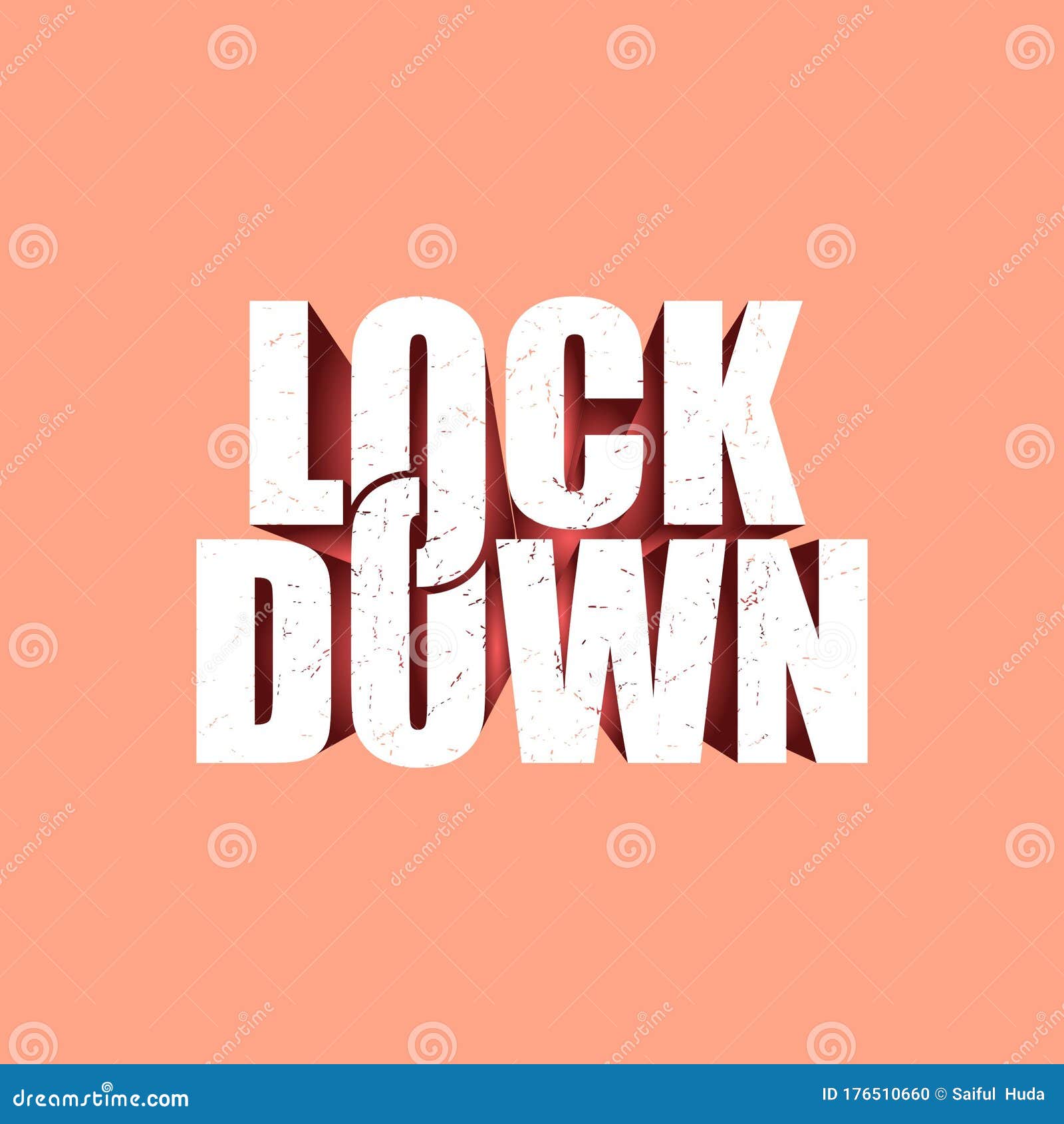 Lockdown Logo Design Vector. Icon Lockdown Stock Vector - Illustration ...