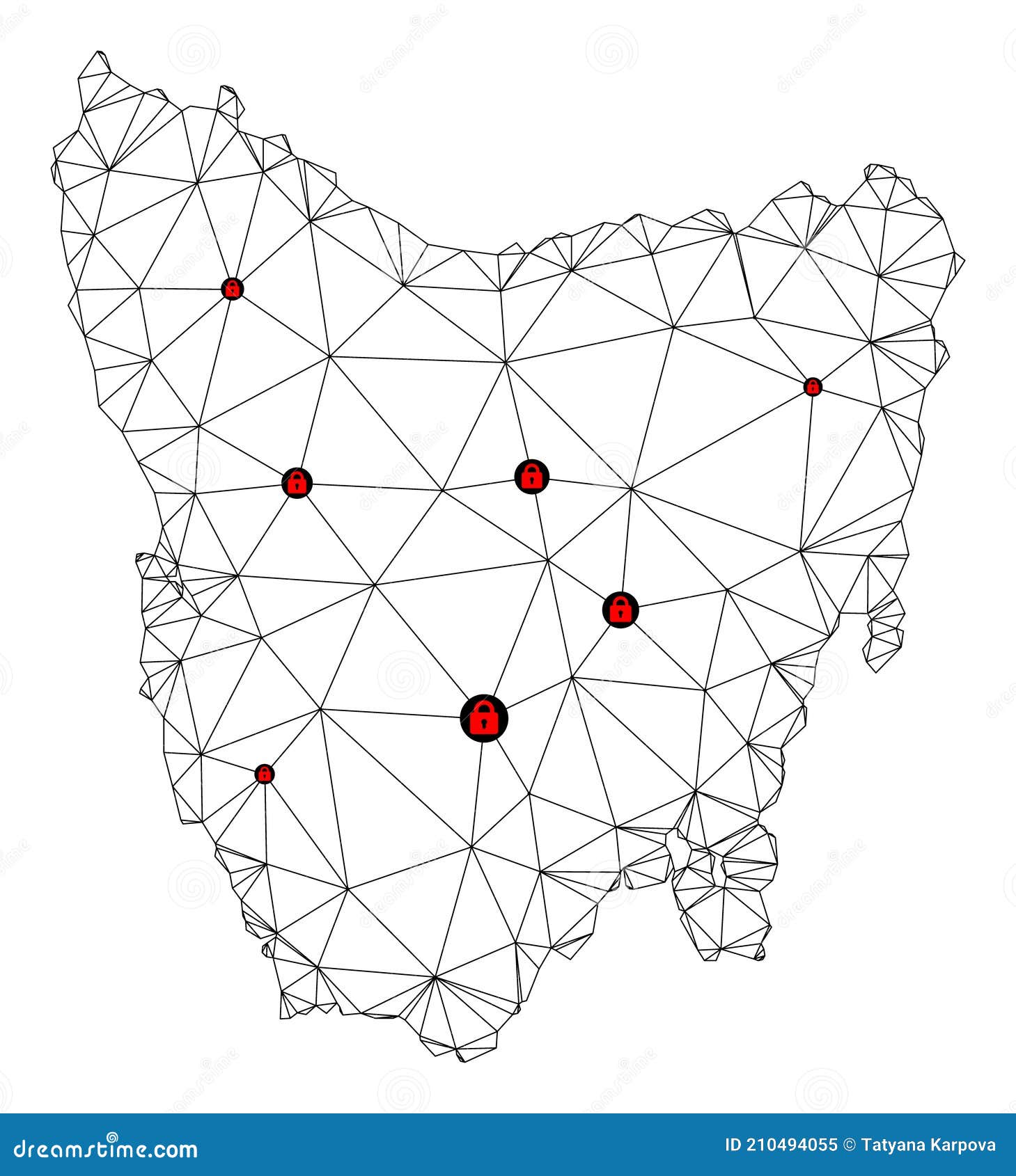 Tasmania Polygonal Triangle Grey And Silver Vector Map | CartoonDealer ... Tasmania Polygonal Triangle Grey And Silver Vector Map | CartoonDealer ...