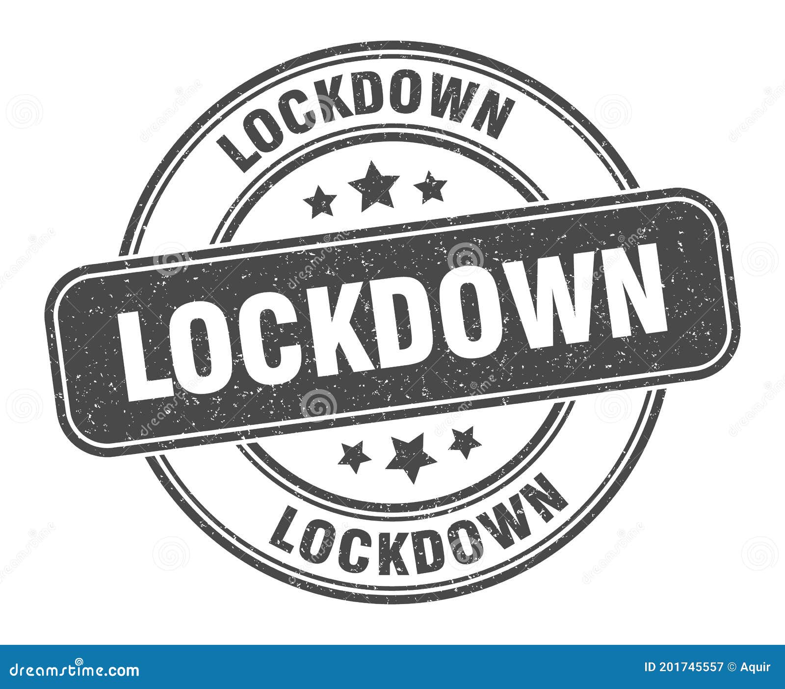 Lockdown Stamp. Lockdown Label. Round Grunge Sign Stock Vector ...