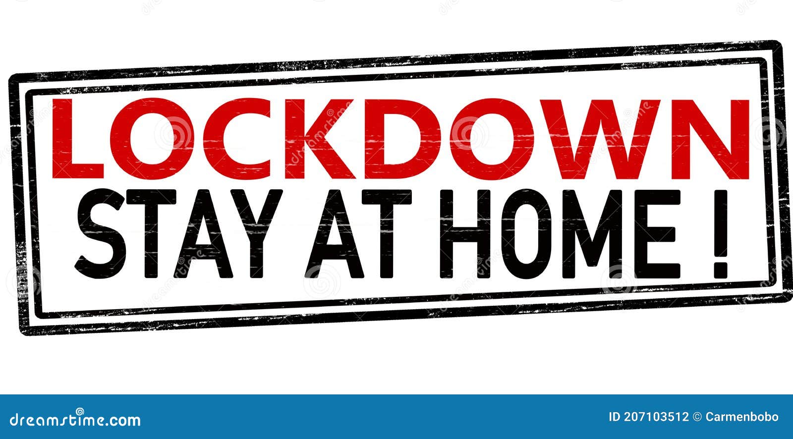 Lockdown stay at home stock vector. Illustration of vector - 207103512