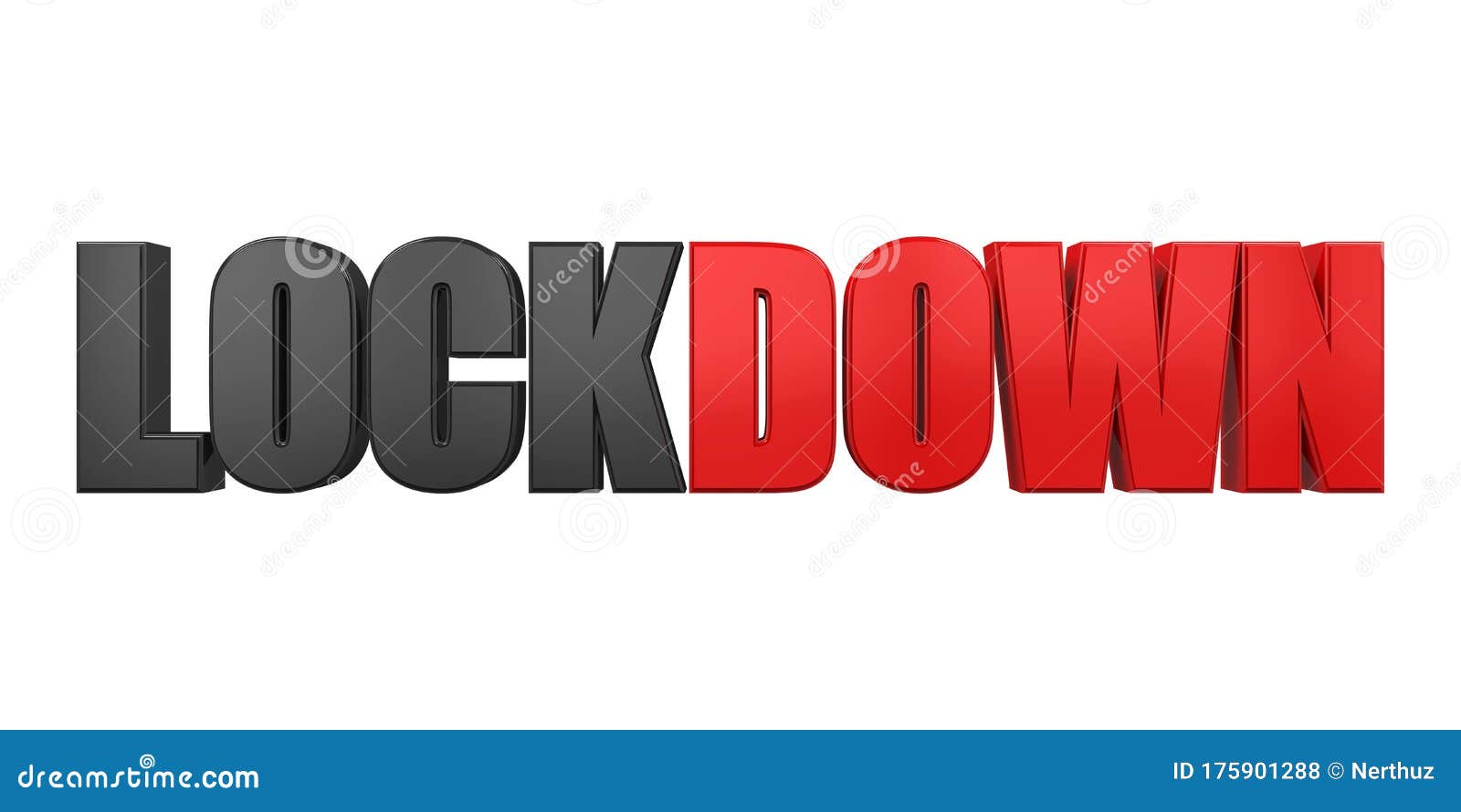 Lockdown Text Illustration stock illustration. Illustration of ...
