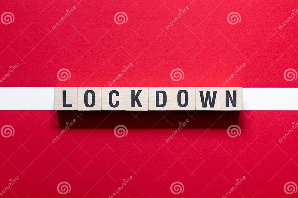 Lockdown - Word Concept on Cubes Stock Image - Image of coronavirus ...