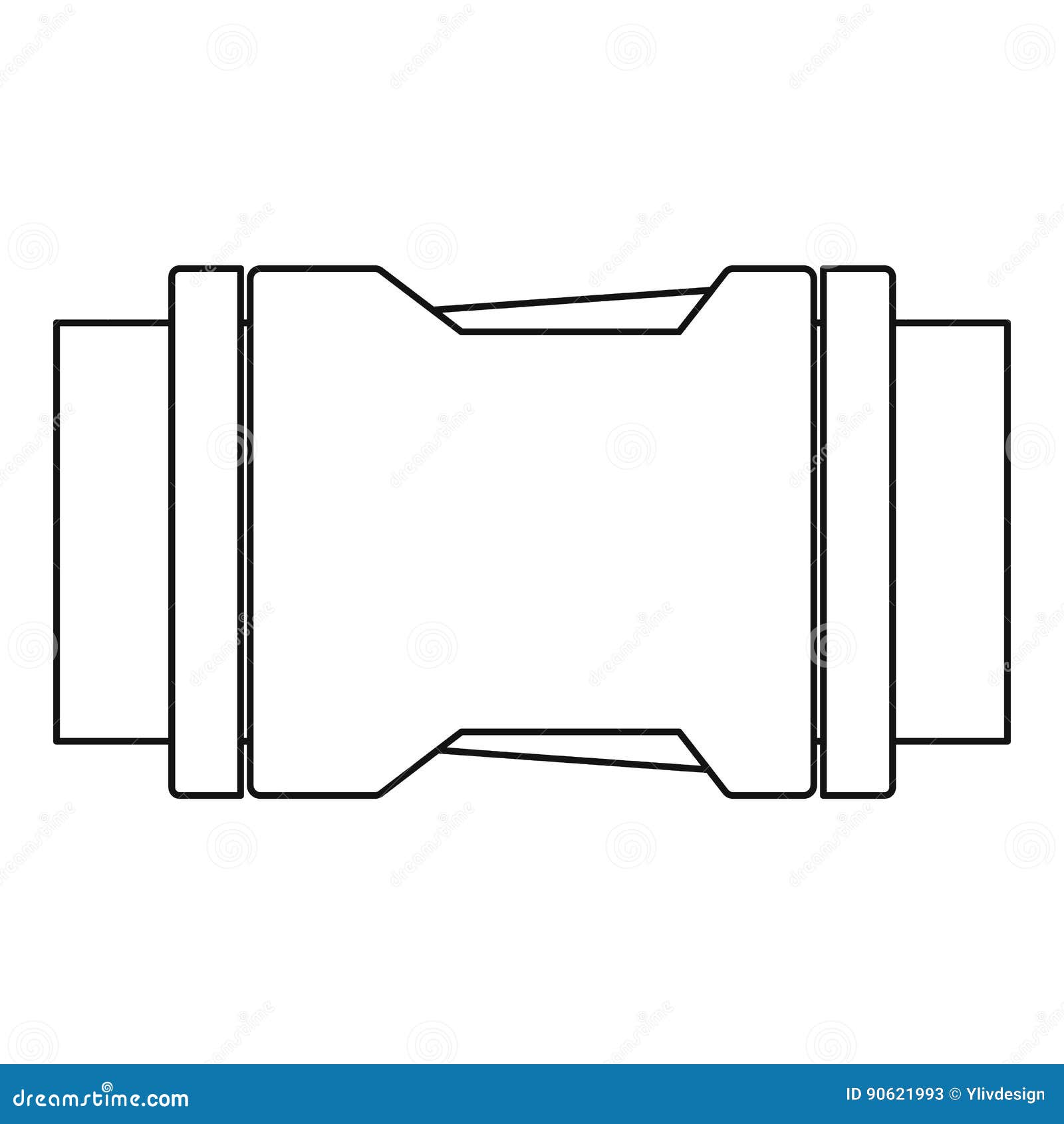 Locked Black Plastic Buckle on Strap Icon Stock Vector - Illustration ...
