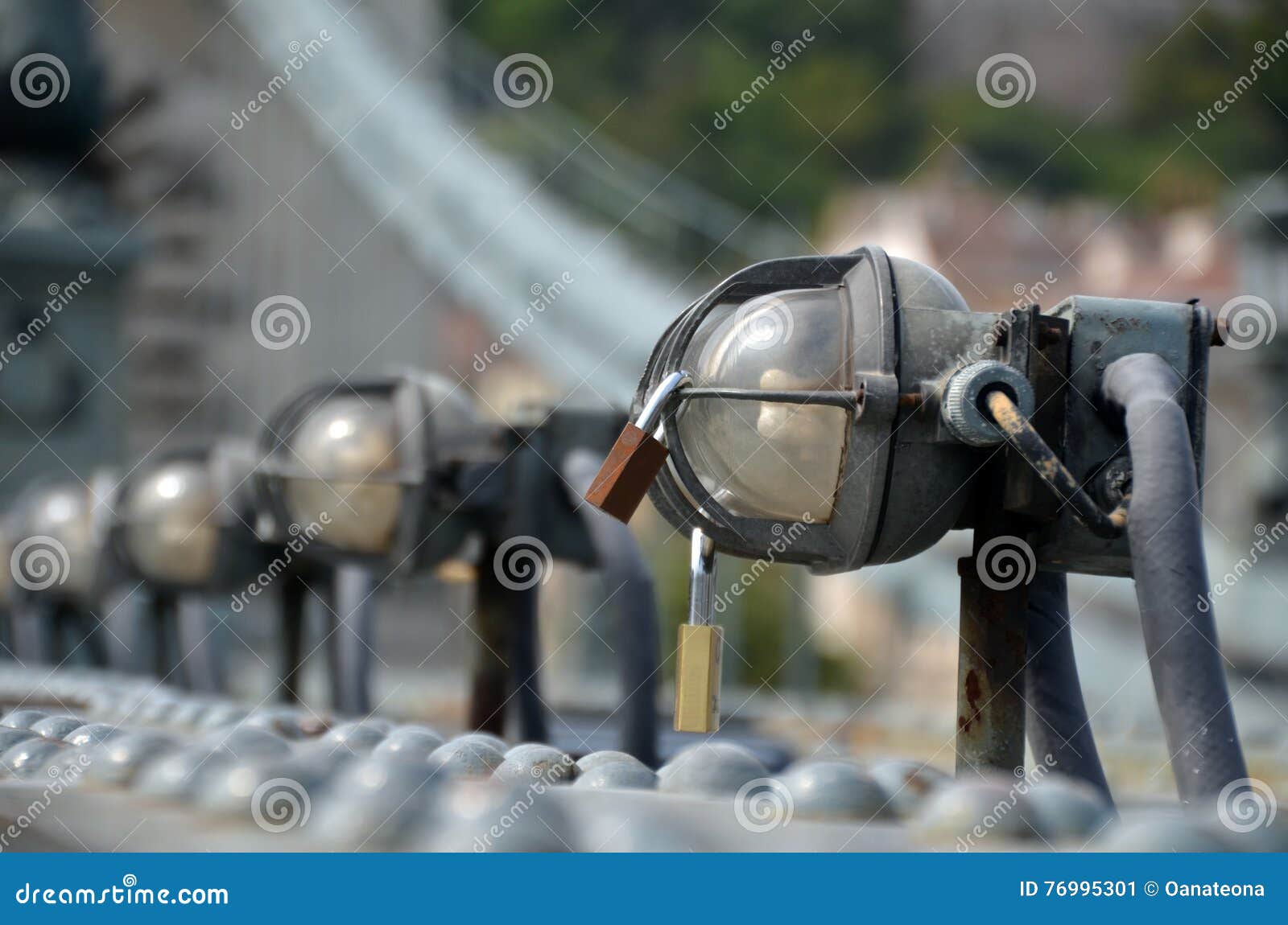 Locked stock image. Image of walking, high, lightbulb - 76995301