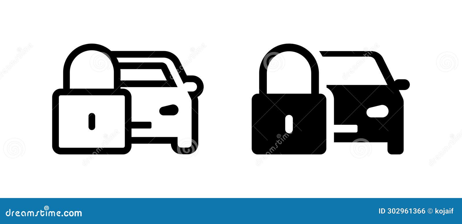 Locked Car Icon. Dashboard Warning Symbol Stock Vector - Illustration ...