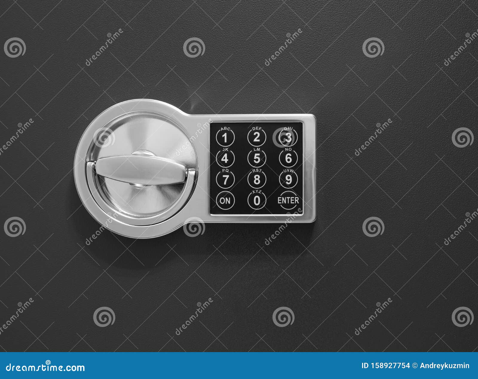 Locked with Code Safe Box Door Stock Photo - Image of metal, protection ...