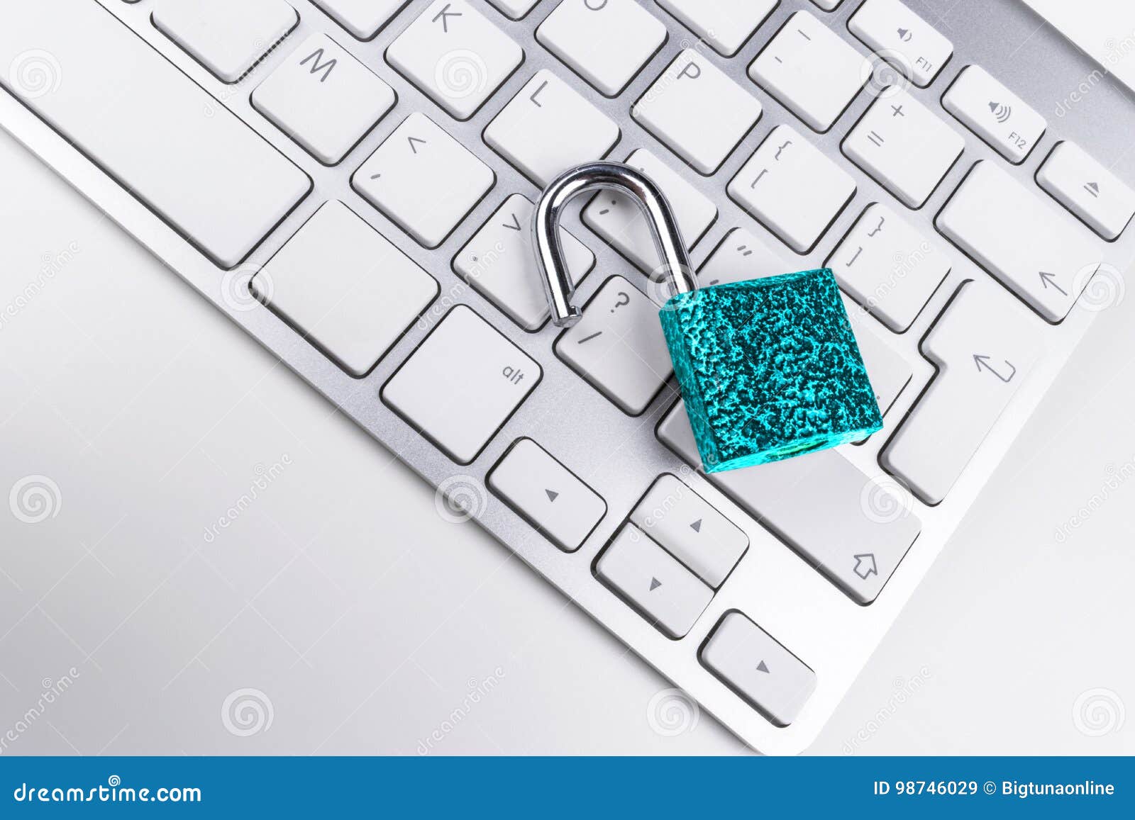 Locked Computer Safe from Virus or Malware Attack. Laptop Computer ...