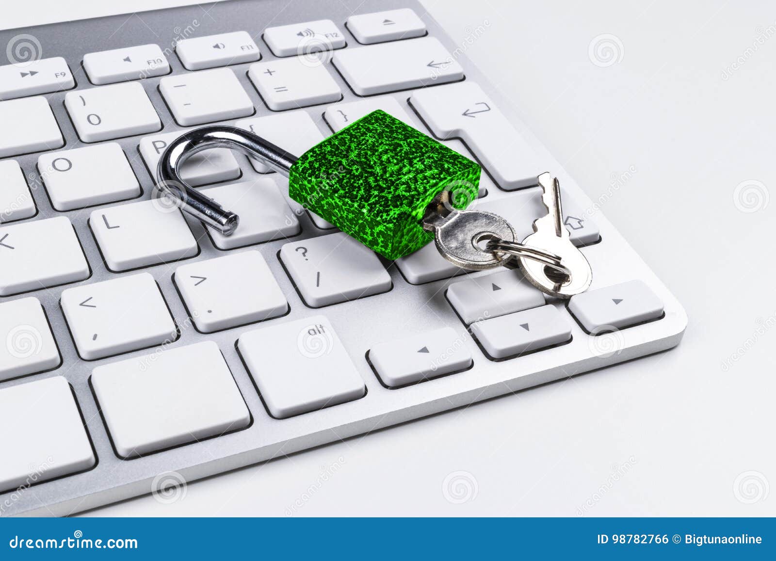 Locked Computer Safe from Virus or Malware Attack. Laptop Computer ...