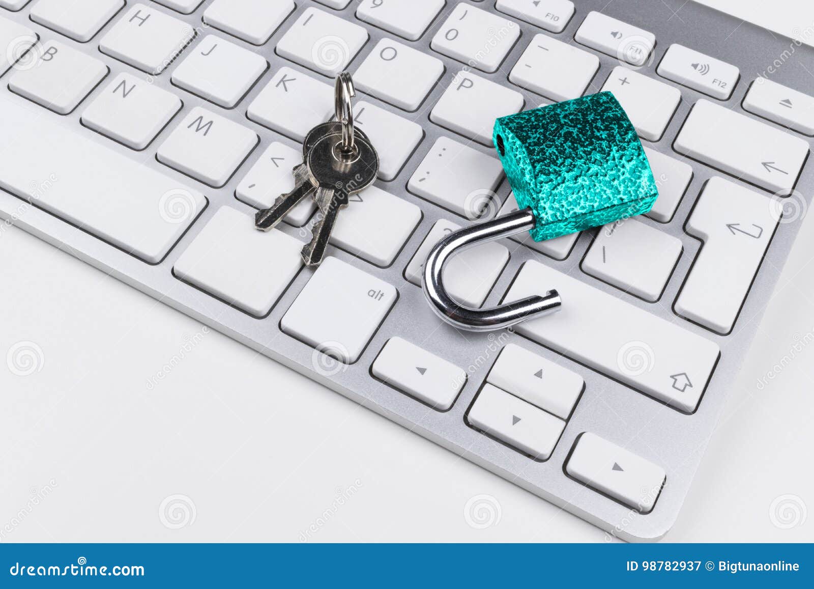 Locked Computer Safe from Virus or Malware Attack. Laptop Computer ...