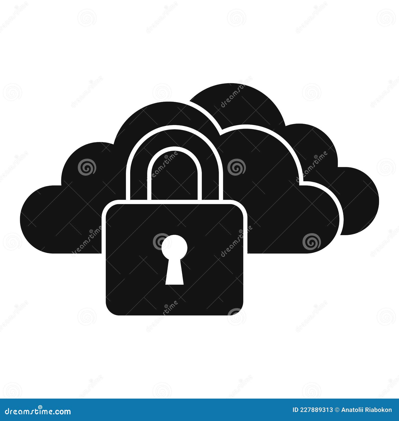Locked Data Cloud Icon Simple Vector. Computer Lock Stock Vector ... Locked Data Cloud Icon Simple Vector. Computer Lock Stock Vector ...