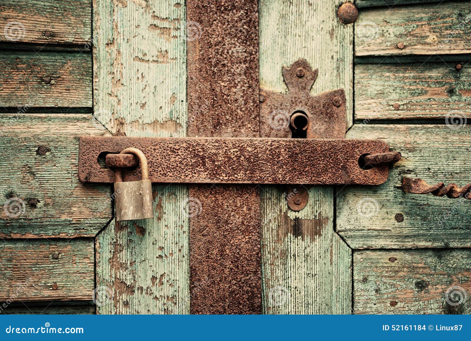 Locked door stock photo. Image of antique, private, ancient - 52161184