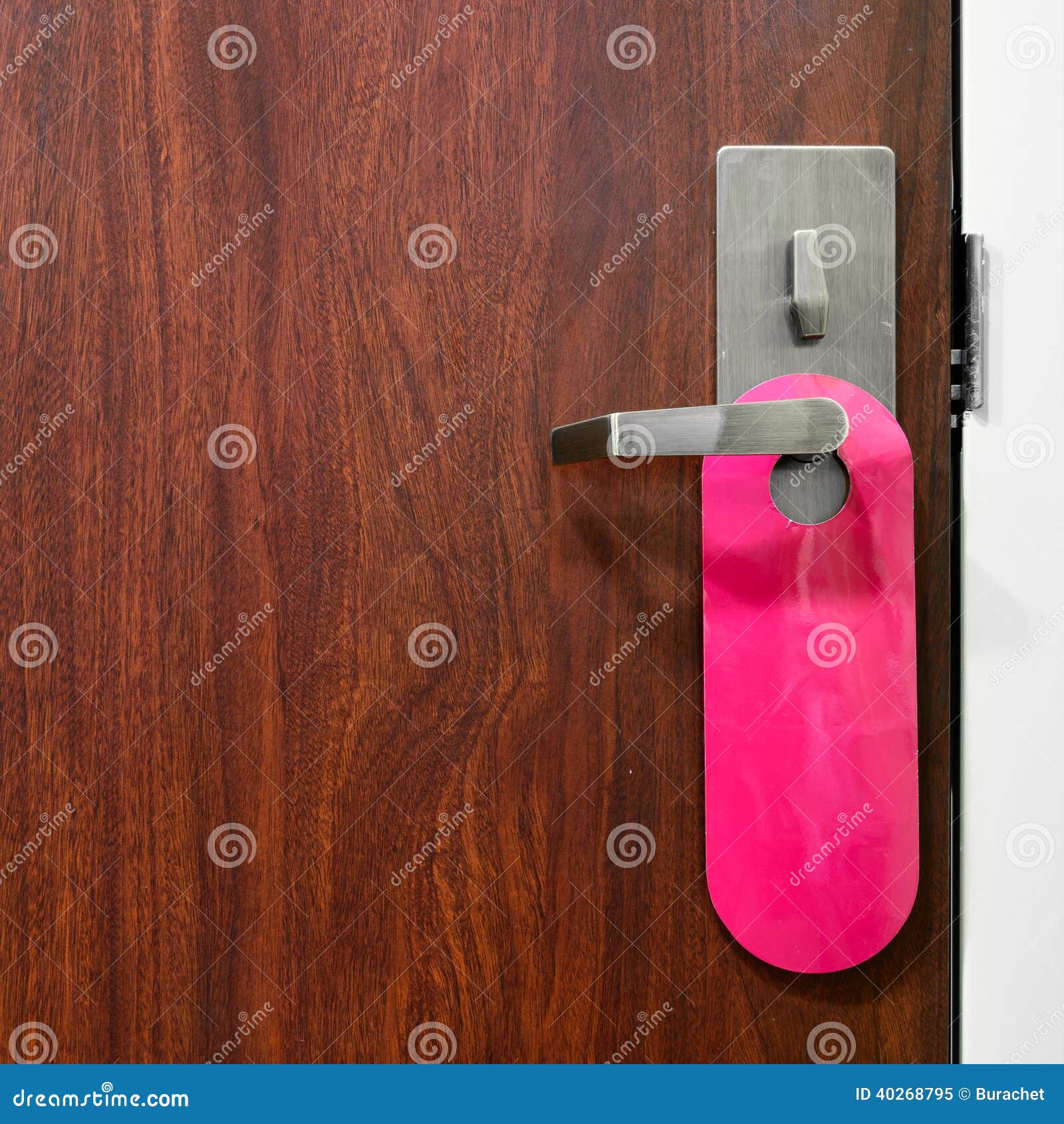 Locked Door and Hanging Sign Stock Image - Image of empty, entrance ...