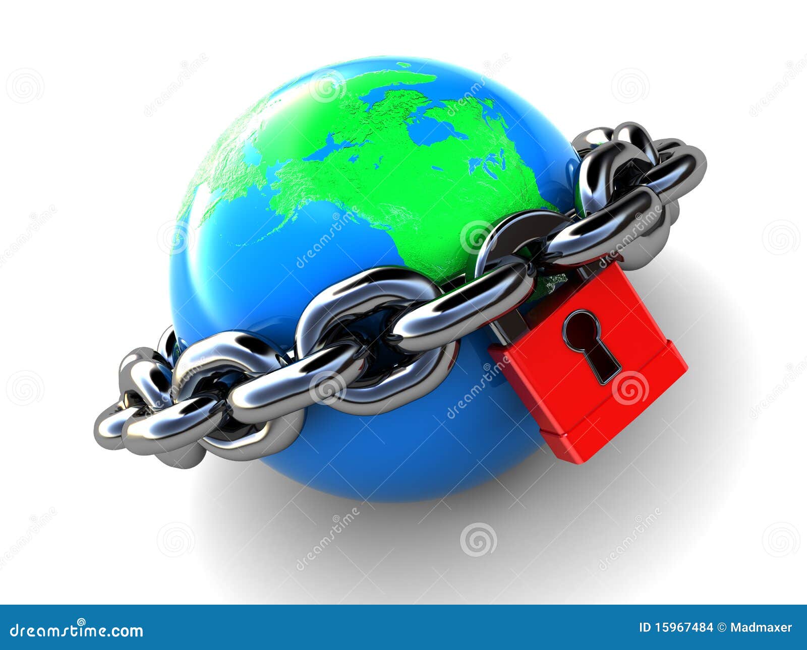 Locked earth stock illustration. Illustration of world - 15967484