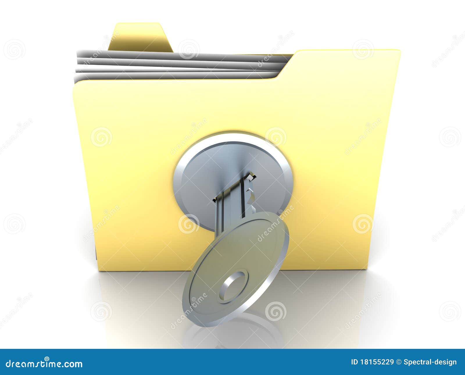 Locked Folder stock illustration. Illustration of icon - 18155229