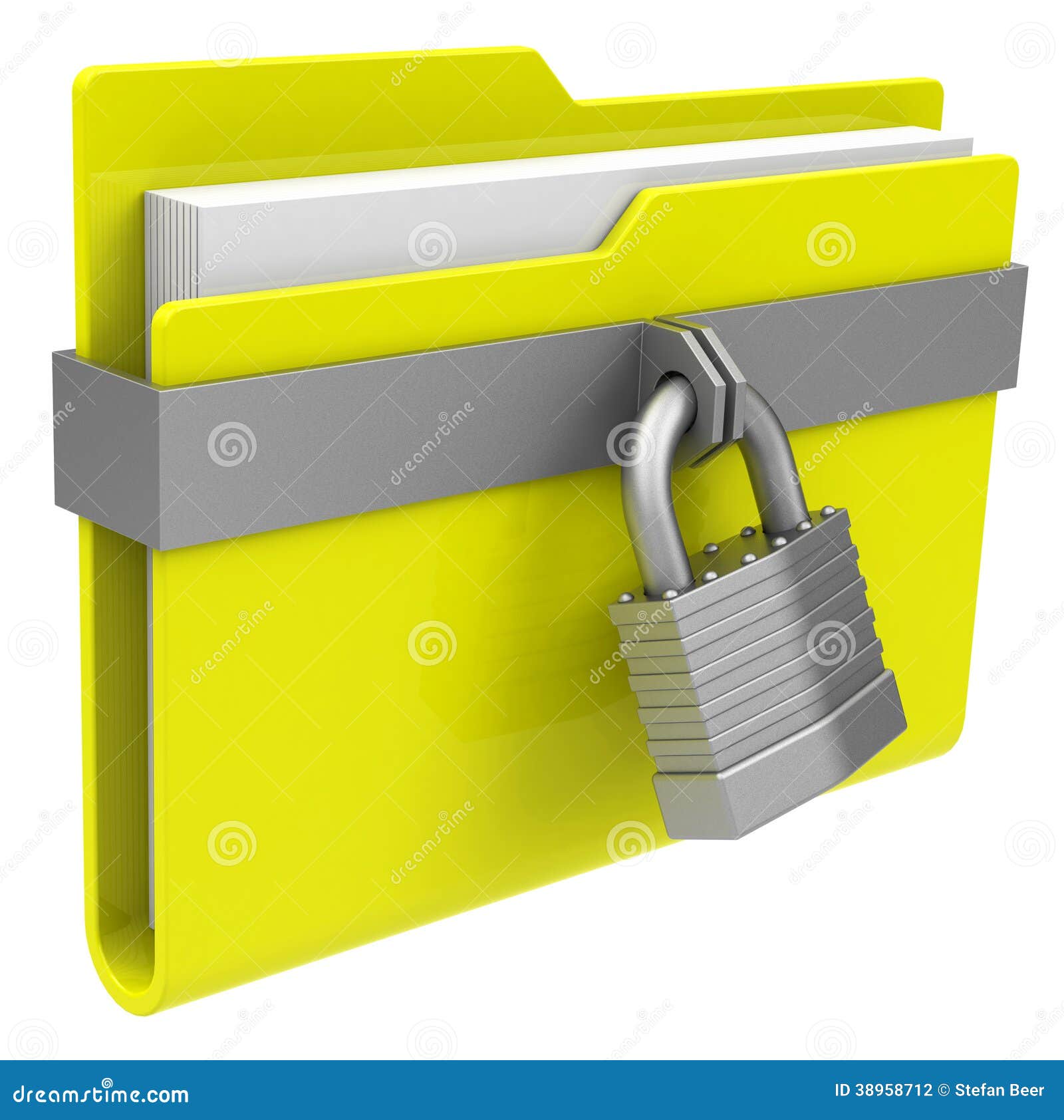 The locked folder stock illustration. Illustration of guard - 38958712