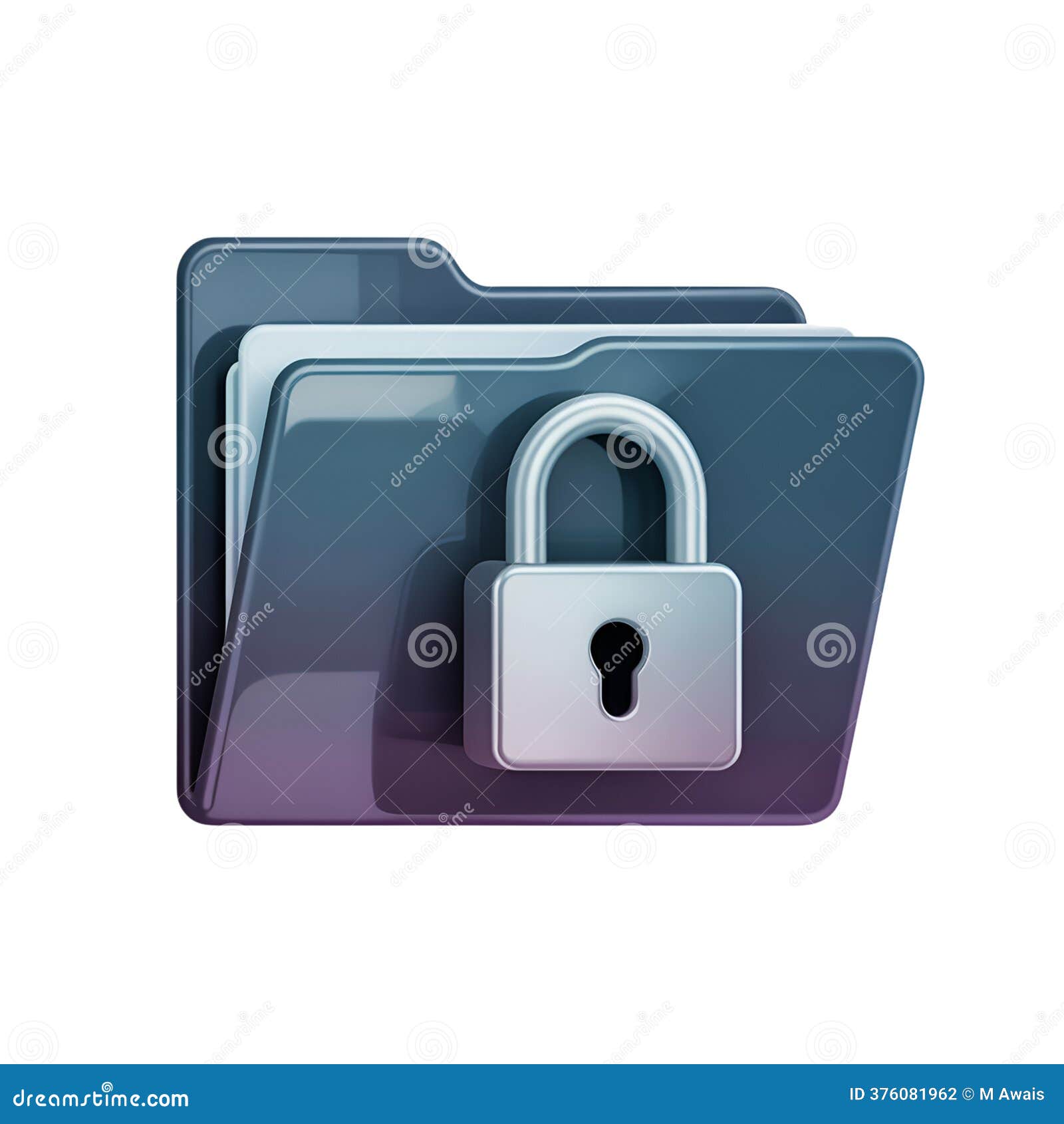 Locked Folder Icon / Folder Protection Concept Royalty-Free Stock Photo ...