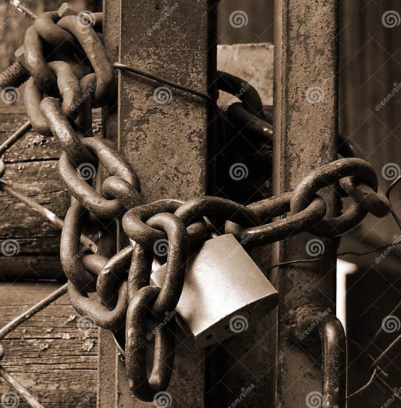 Locked gate stock photo. Image of ancient, antique, metal - 26045740