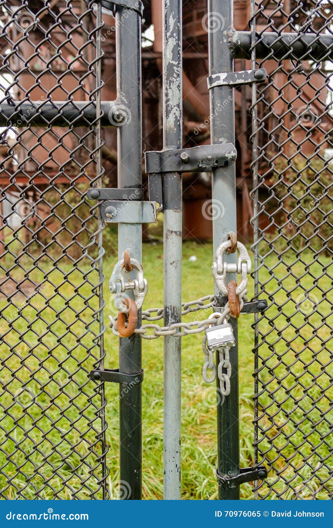 Locked gate stock image. Image of structure, padlock - 70976065