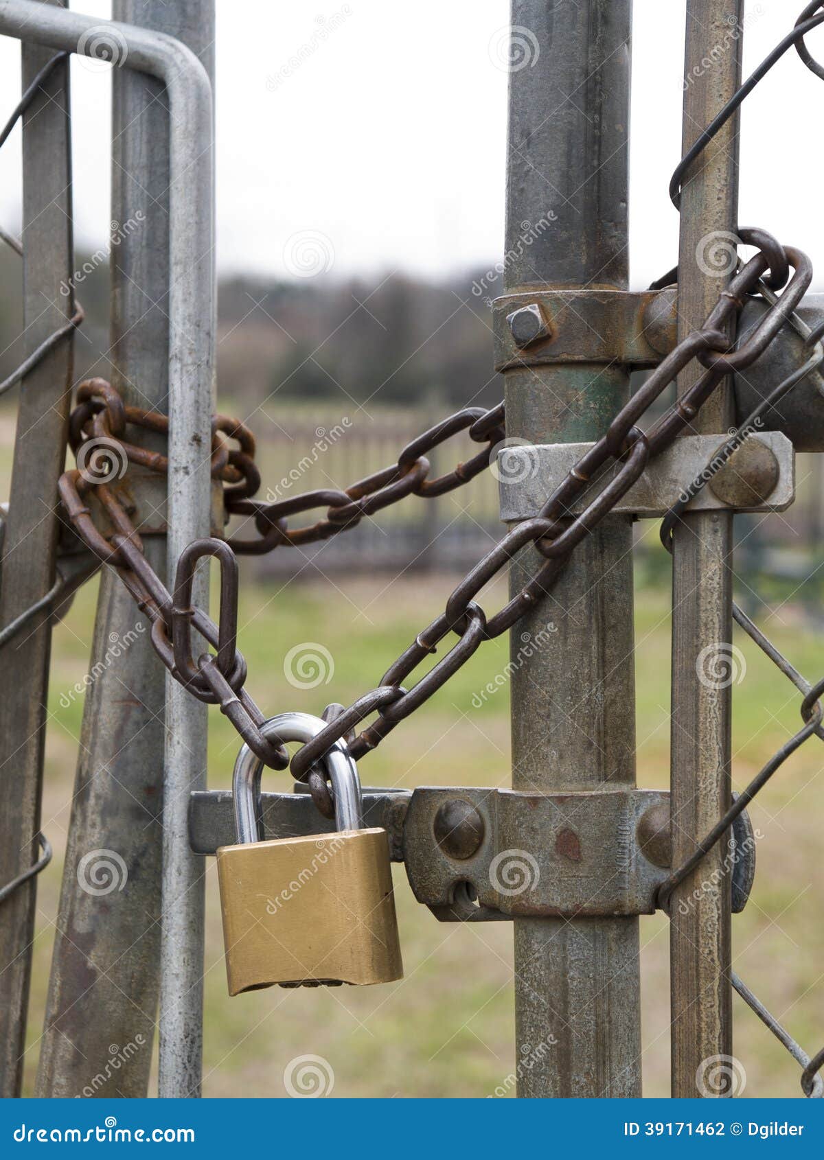 Locked gate stock photo. Image of gate, security, combination - 39171462
