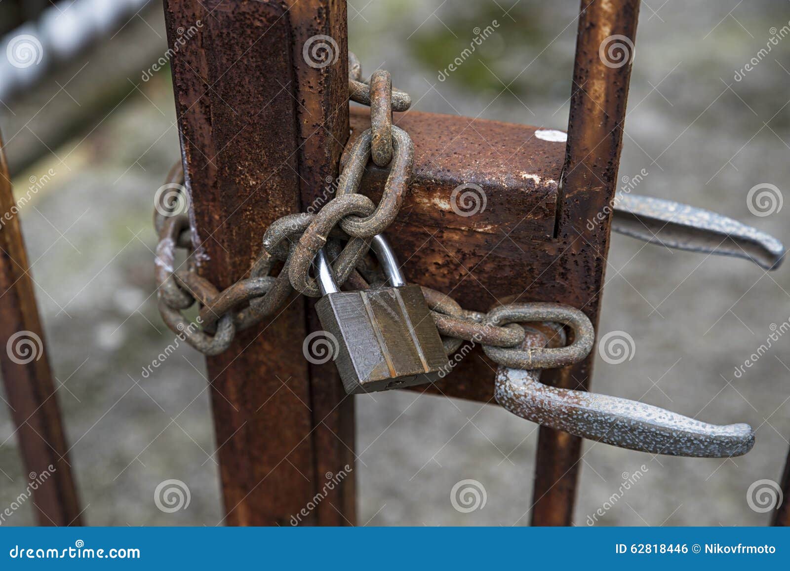 Locked gate stock photo. Image of private, closeup, antique - 62818446