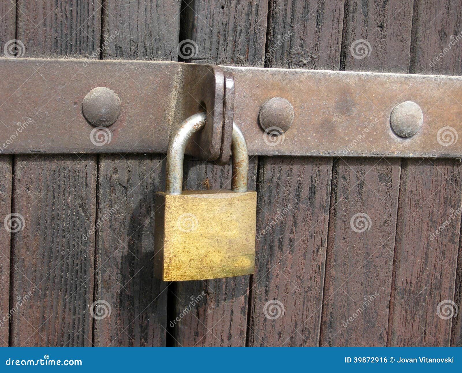 Locked gate stock photo. Image of revival, house, farm - 39872916