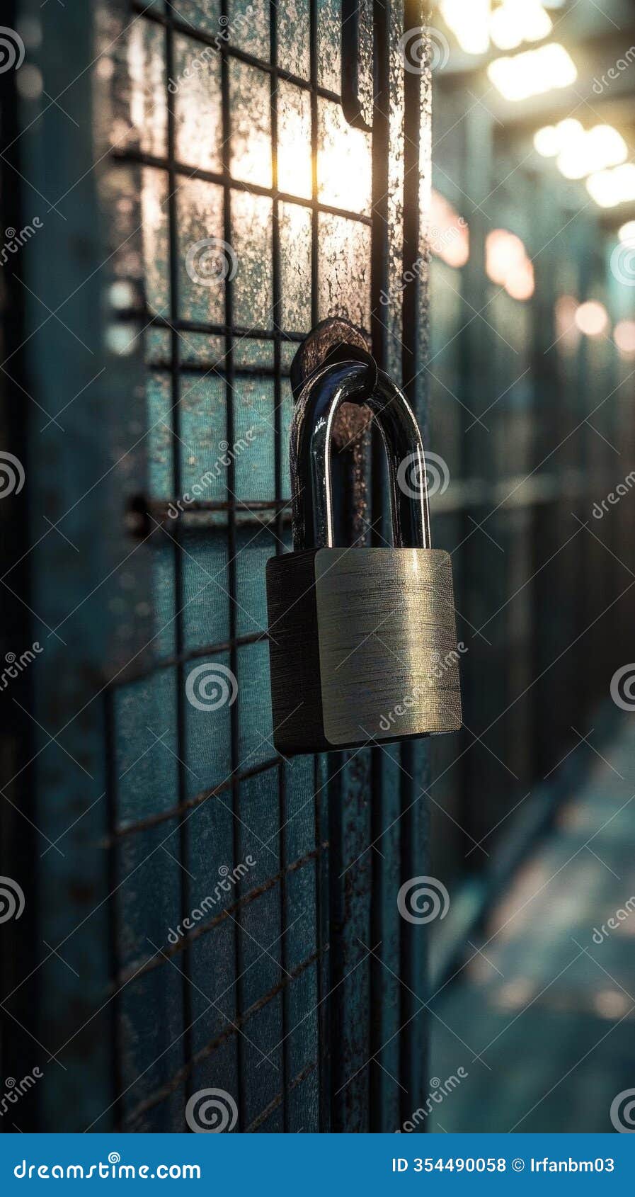 Locked Gate, a Symbol of Seclusion and Security Stock Photo - Image of ...
