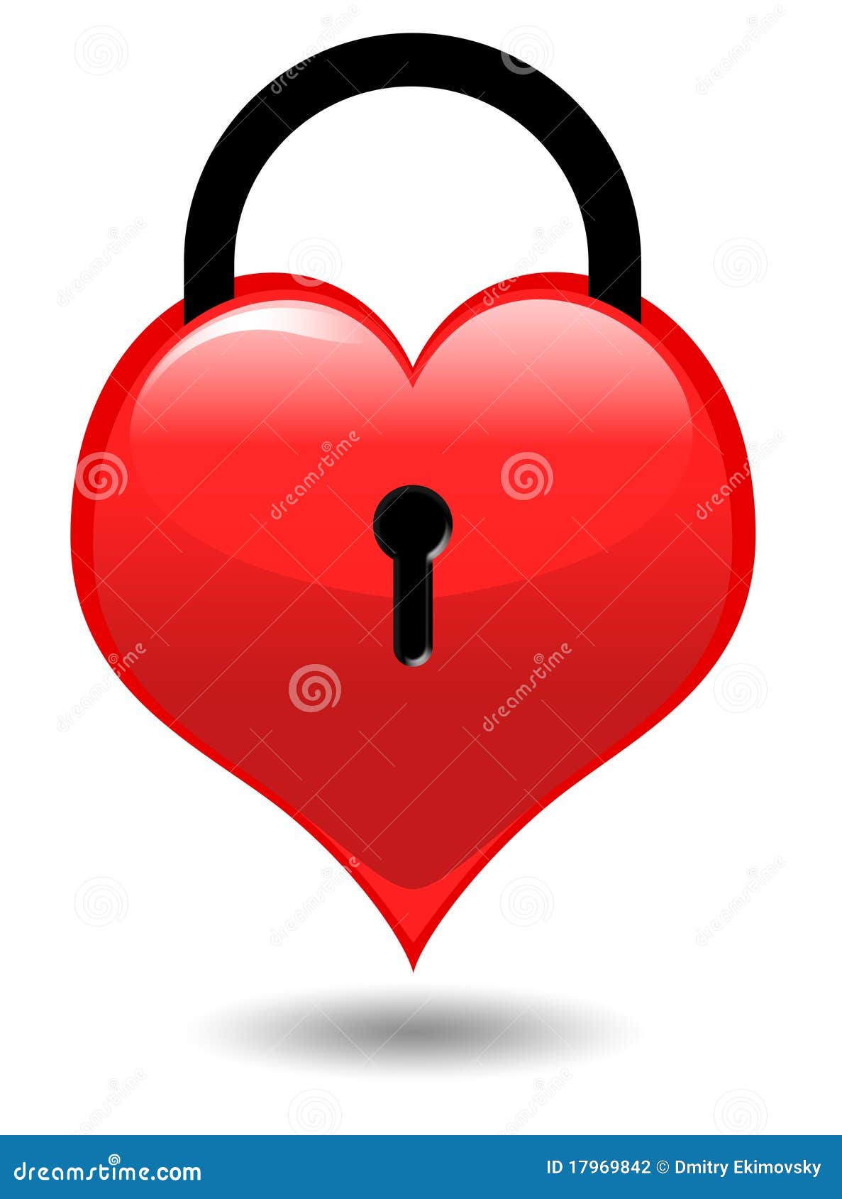 Locked heart stock illustration. Illustration of vector - 17969842