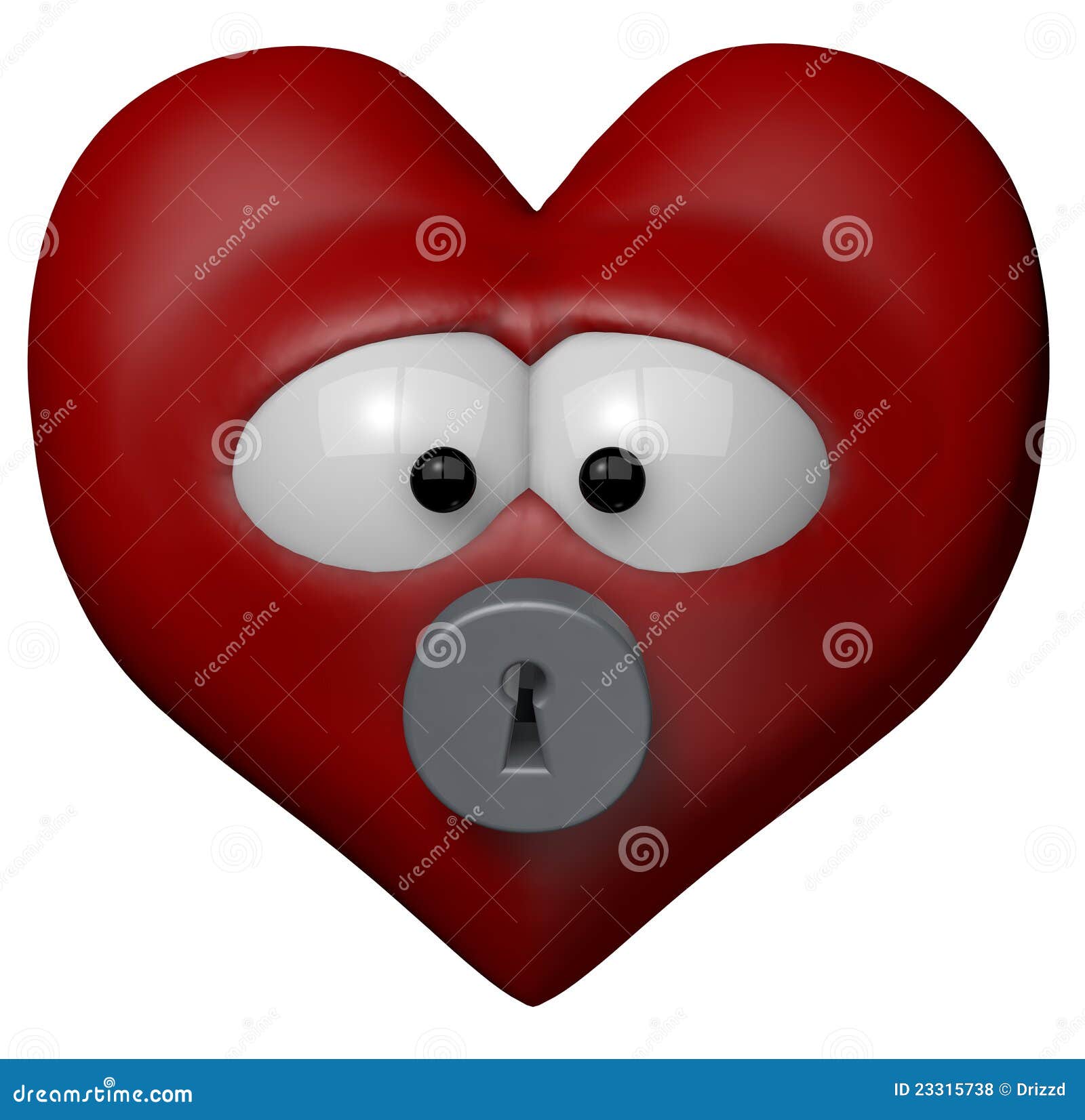 Locked heart stock illustration. Illustration of freedom - 23315738