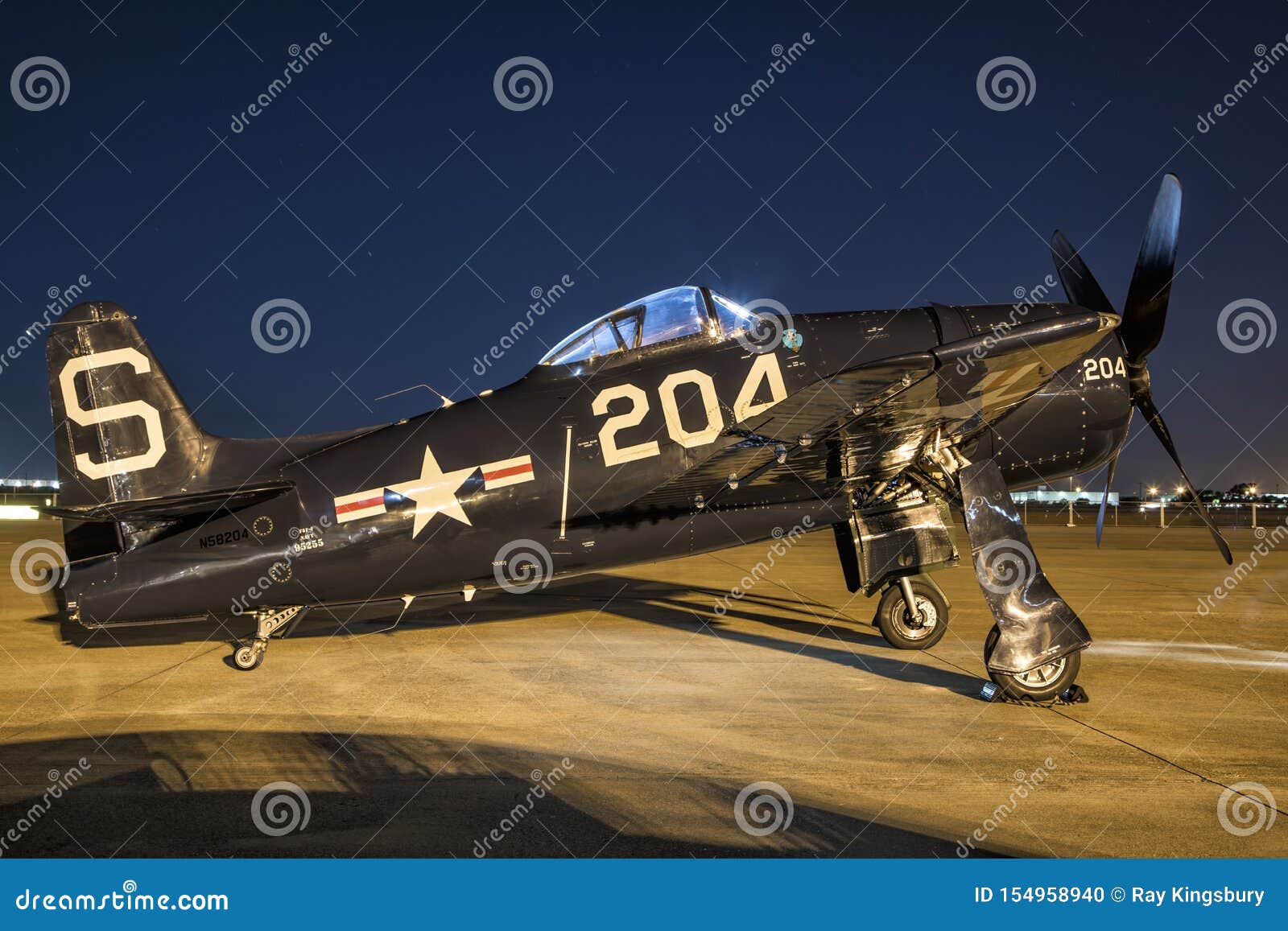 Grumman Bearcat Vintage Aircraft Editorial Photo | CartoonDealer.com ...