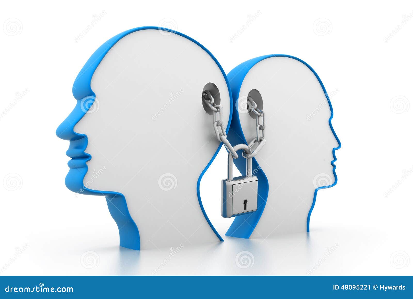 Locked mind stock illustration. Illustration of conserve - 48095221