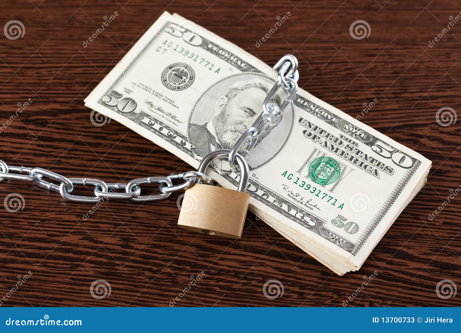 Locked money stock image. Image of dollar, note, concept - 13700733