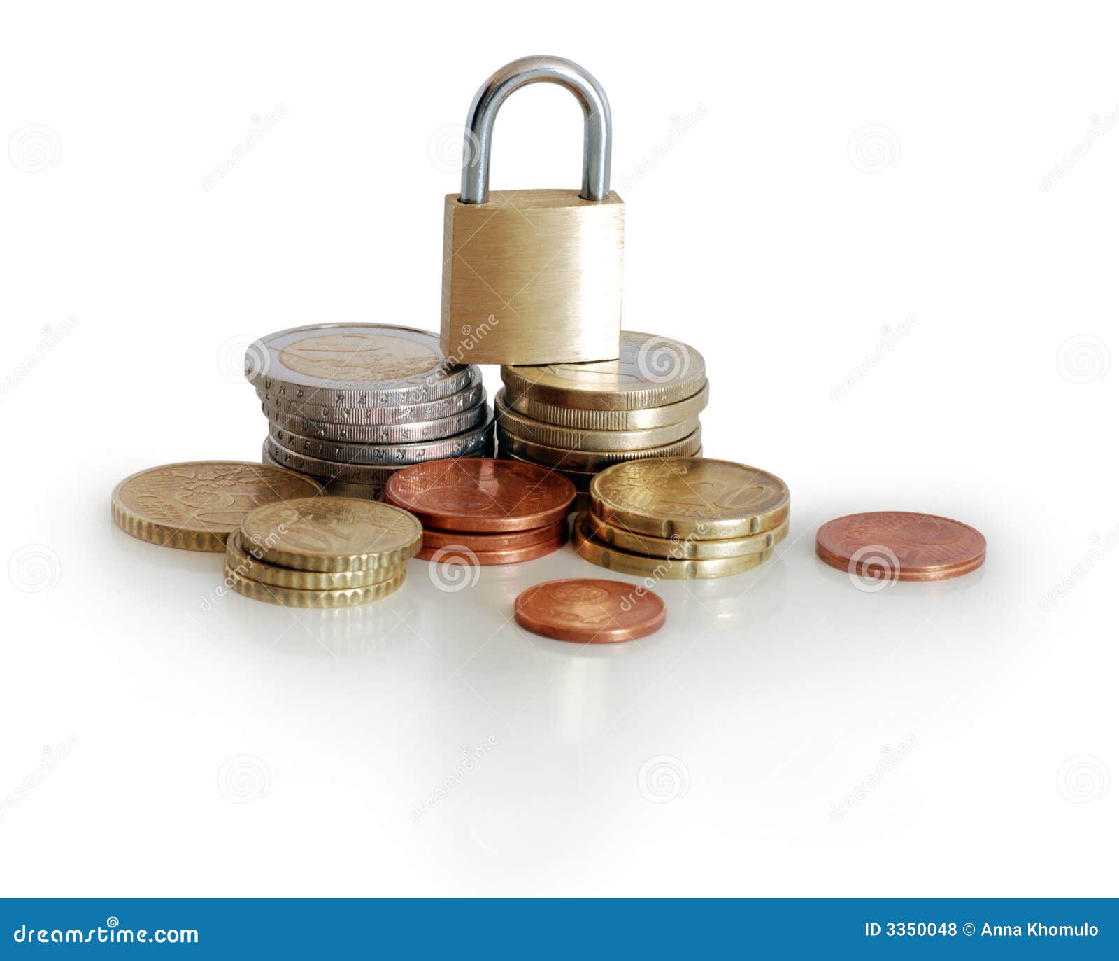 Locked money stock photo. Image of lock, cash, exchange - 3350048