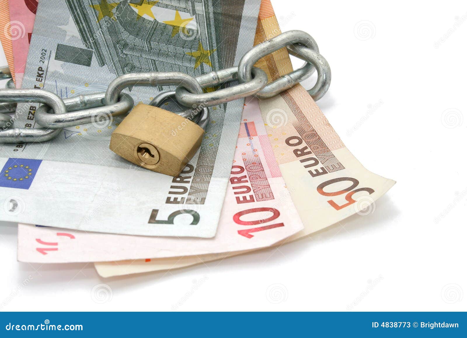Locked money stock image. Image of protect, silver, business - 4838773