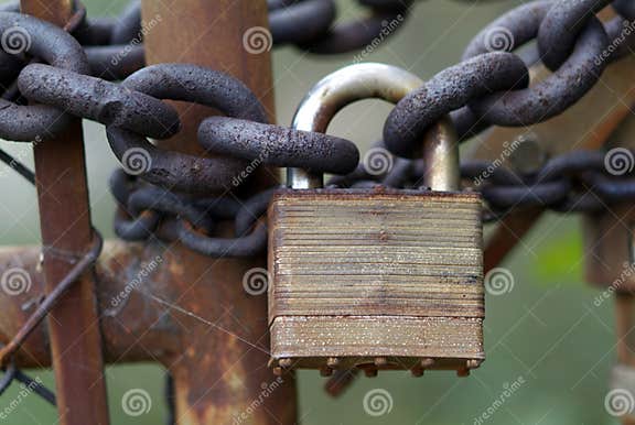 Locked out stock image. Image of gate, weathered, secure - 3293515